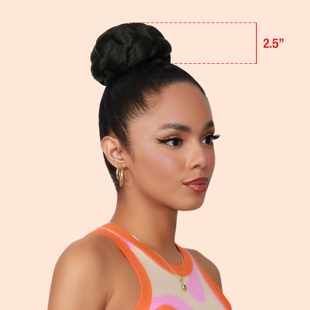 Instant Glitz Sweet Rolls Swoop Side Bang & French Cruller Bun