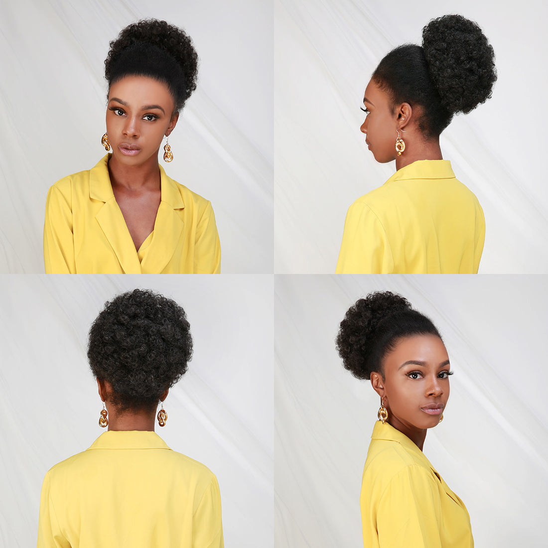 Instant Glitz Synthetic Drawstring Ponytail Retro Puff Small