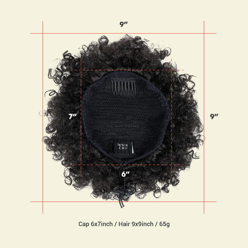 Instant Glitz Synthetic Drawstring Ponytail Retro Puff Small