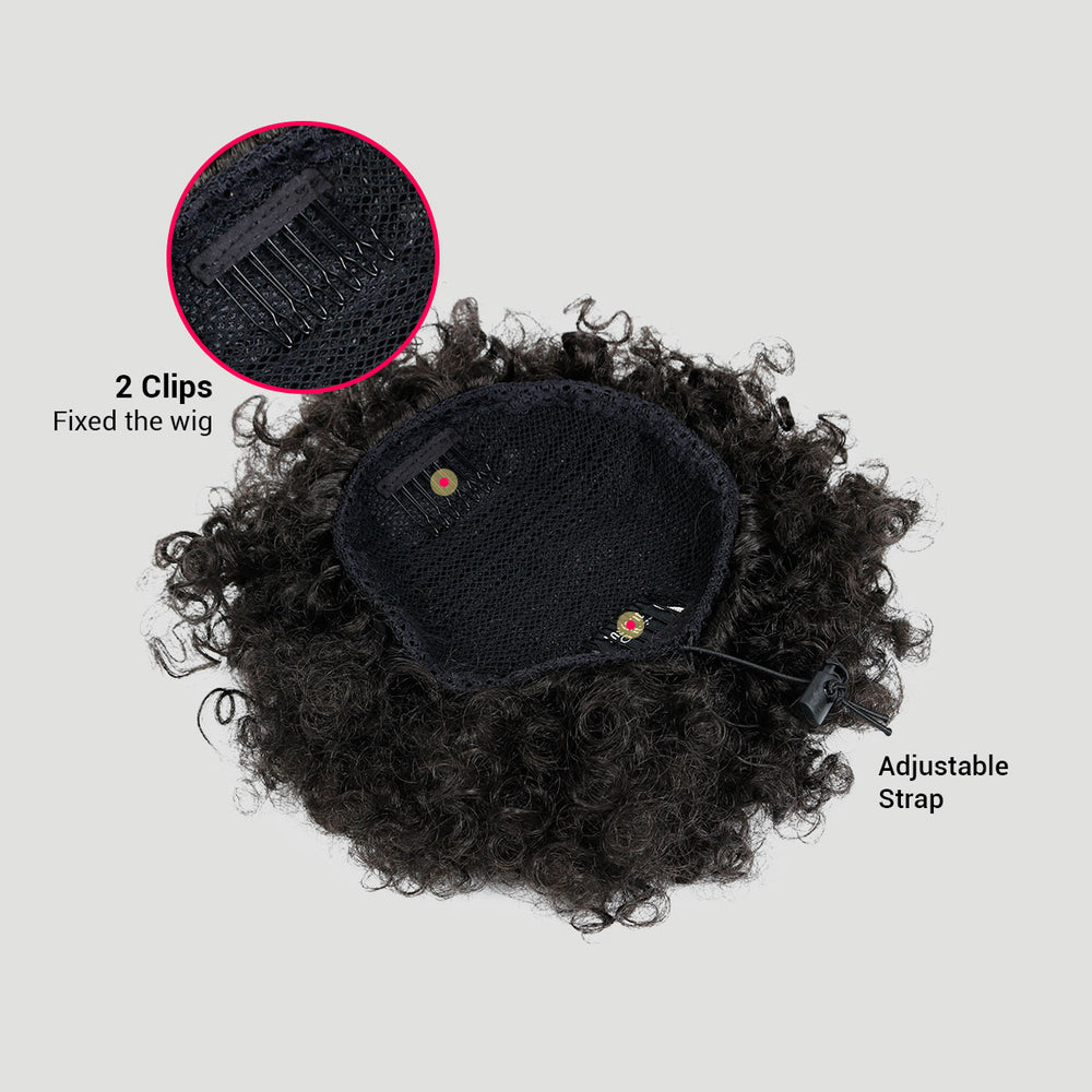 Instant Glitz Synthetic Drawstring Ponytail Retro Puff Small