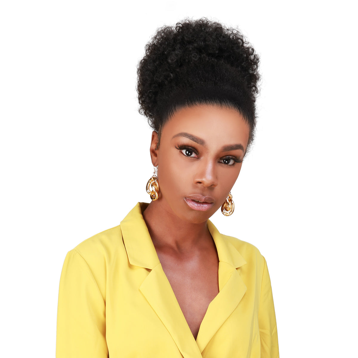 Instant Glitz Synthetic Drawstring Ponytail Retro Puff Small