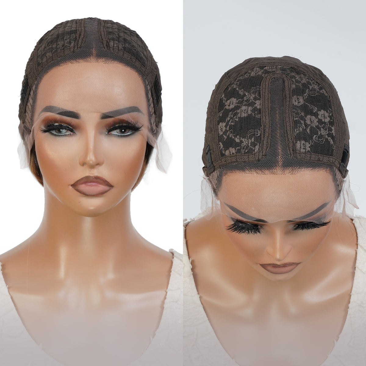 100% Human Hair T-Part Lace Wig Face Framing Highlight Ombre FF27 Stra