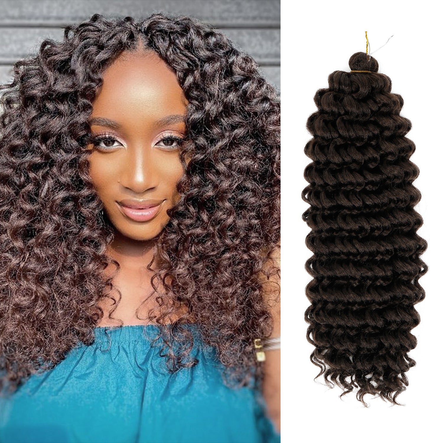 Authentic Synthetic Hair Crochet Braids Deep Twist 20"