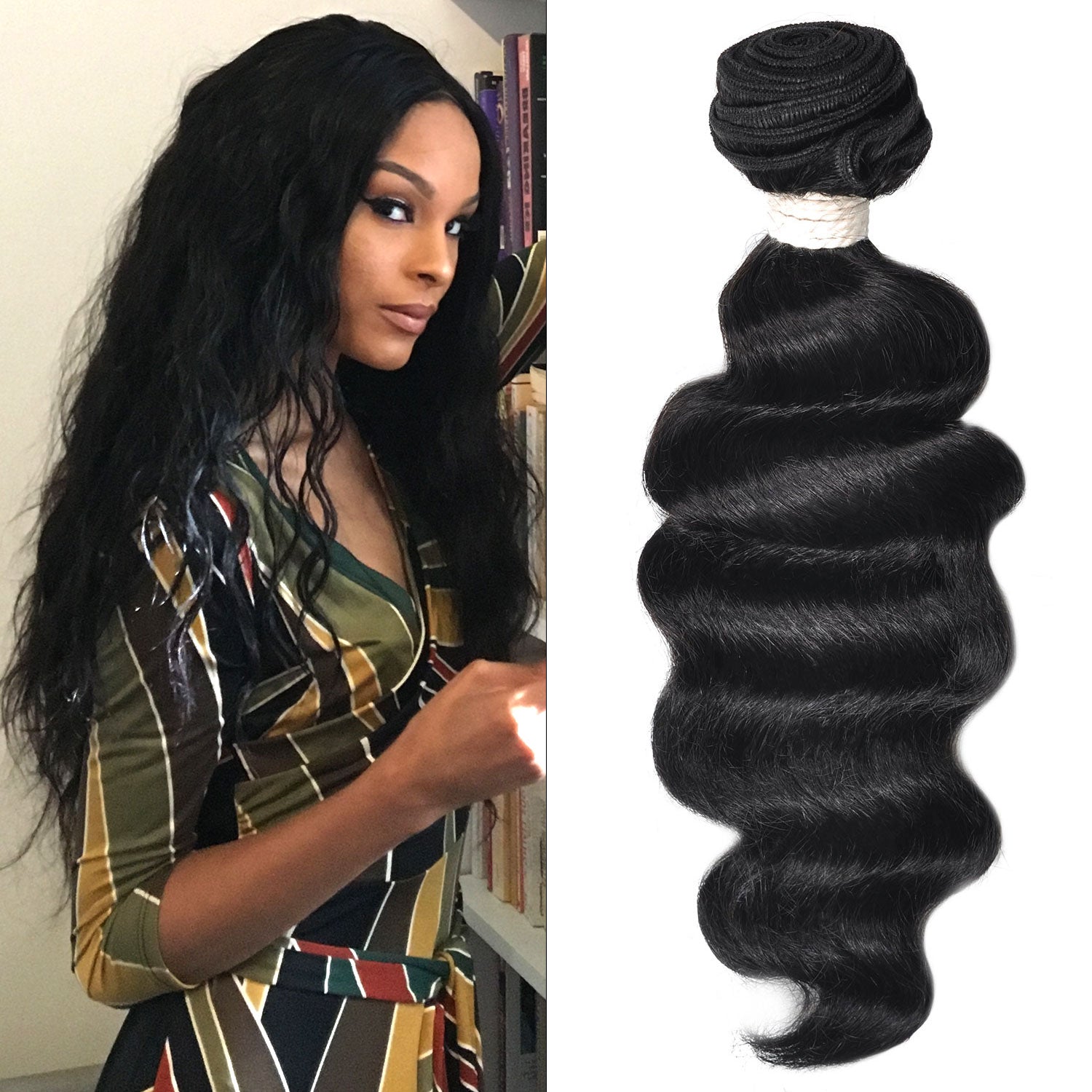 100% Virgin Remy Human Hair Unprocessed Brazilian Bundle Hair Weave Oc